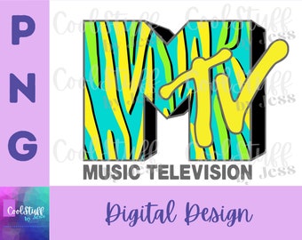 I Want My Mtv Digital File for Sublimation Printing DIY Make Your Own ...