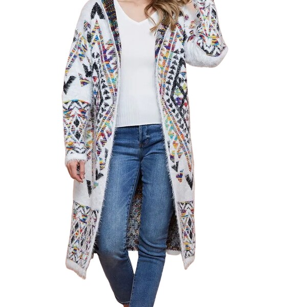 Cardigan Aztec Print - Etsy