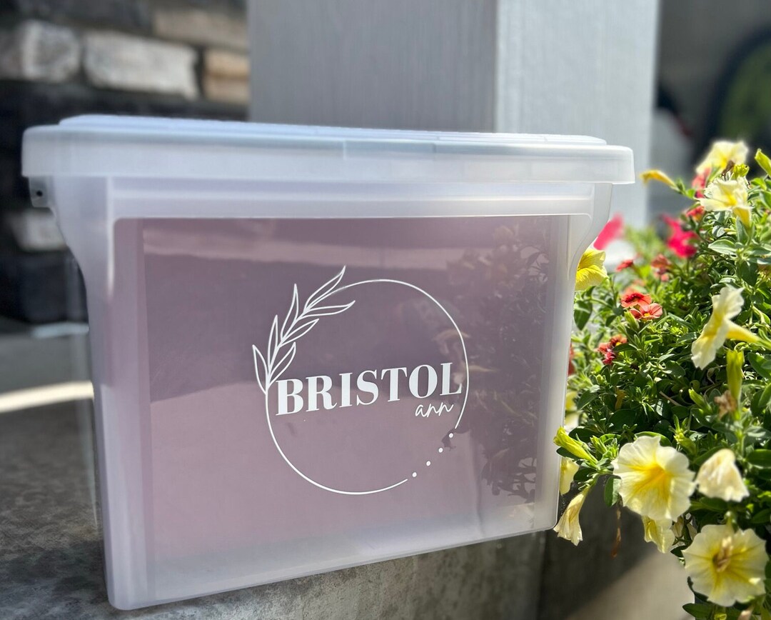Milestone Bin | Organization Bin | School Bin | Keepsake Tote ...