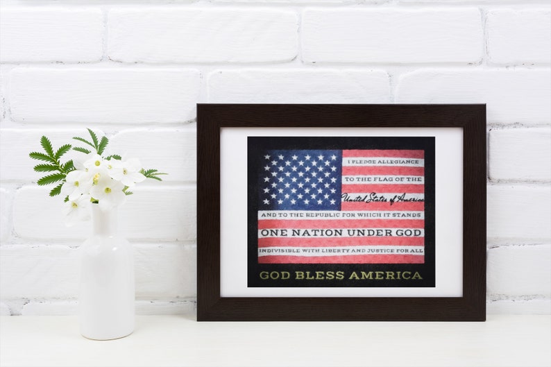 American Flag, God Bless America, Digital Download Created by Pretty ...