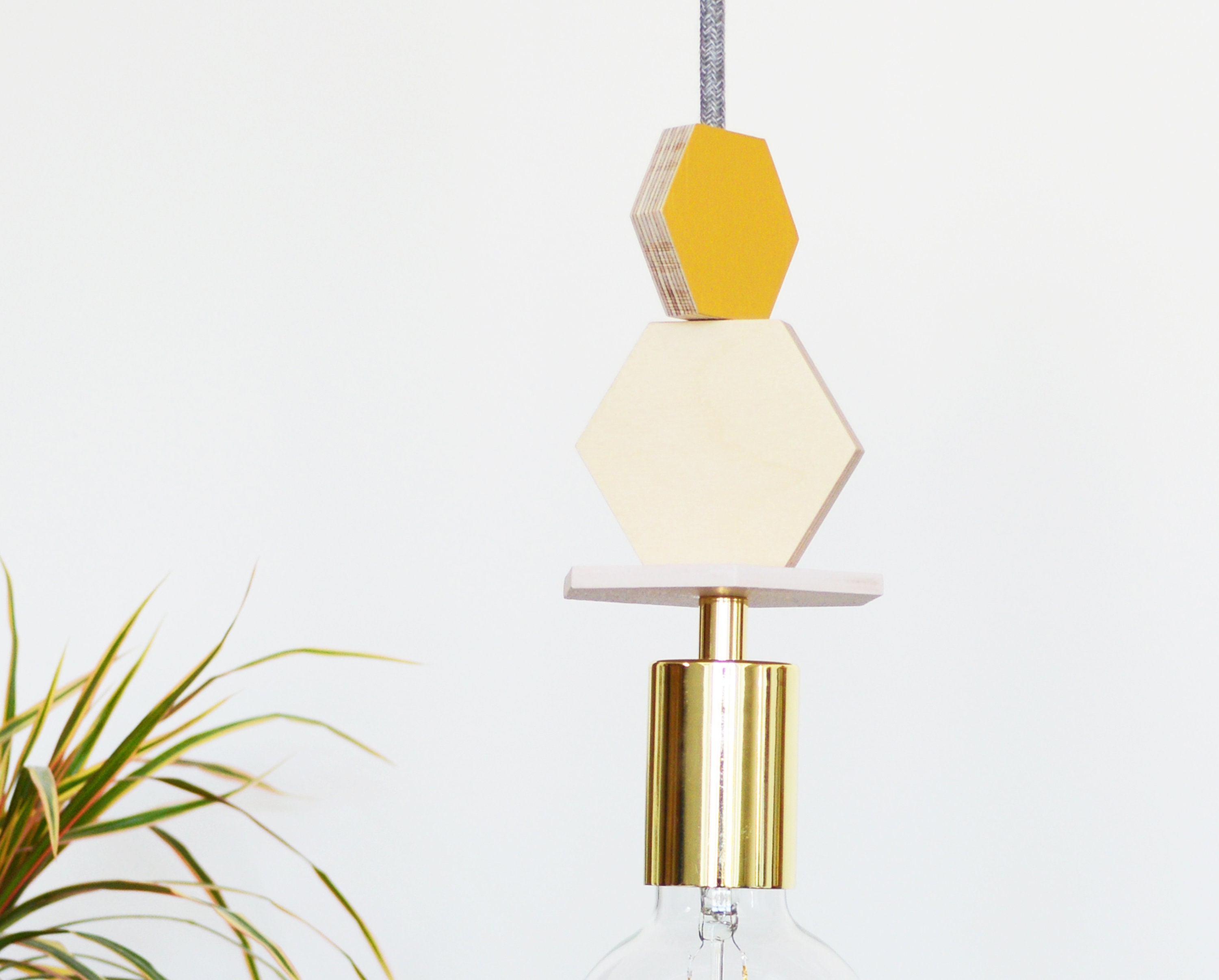 Hexagon Pendant Ceiling Light - Etsy UK