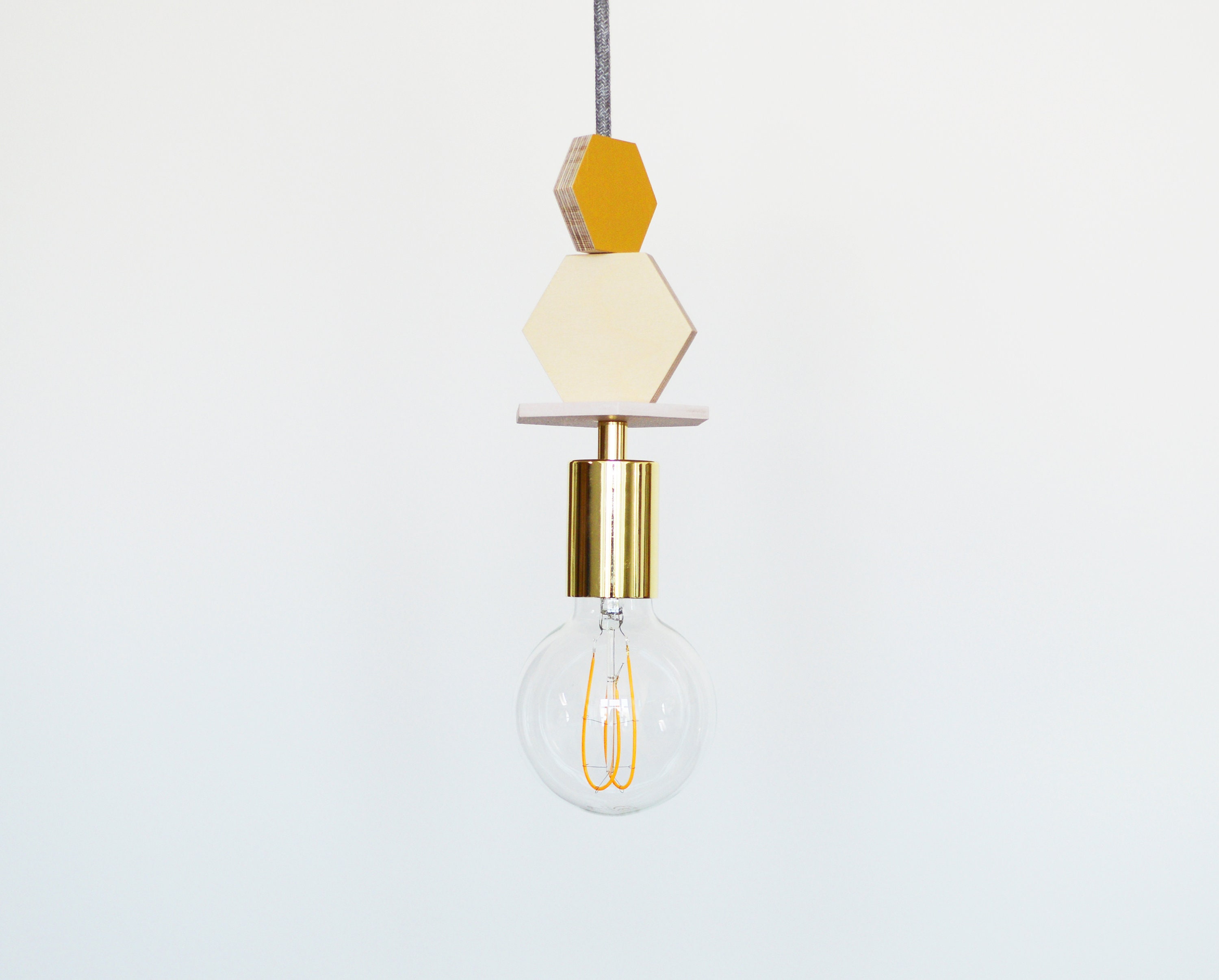 Hexagon Pendant Ceiling Light - Etsy UK