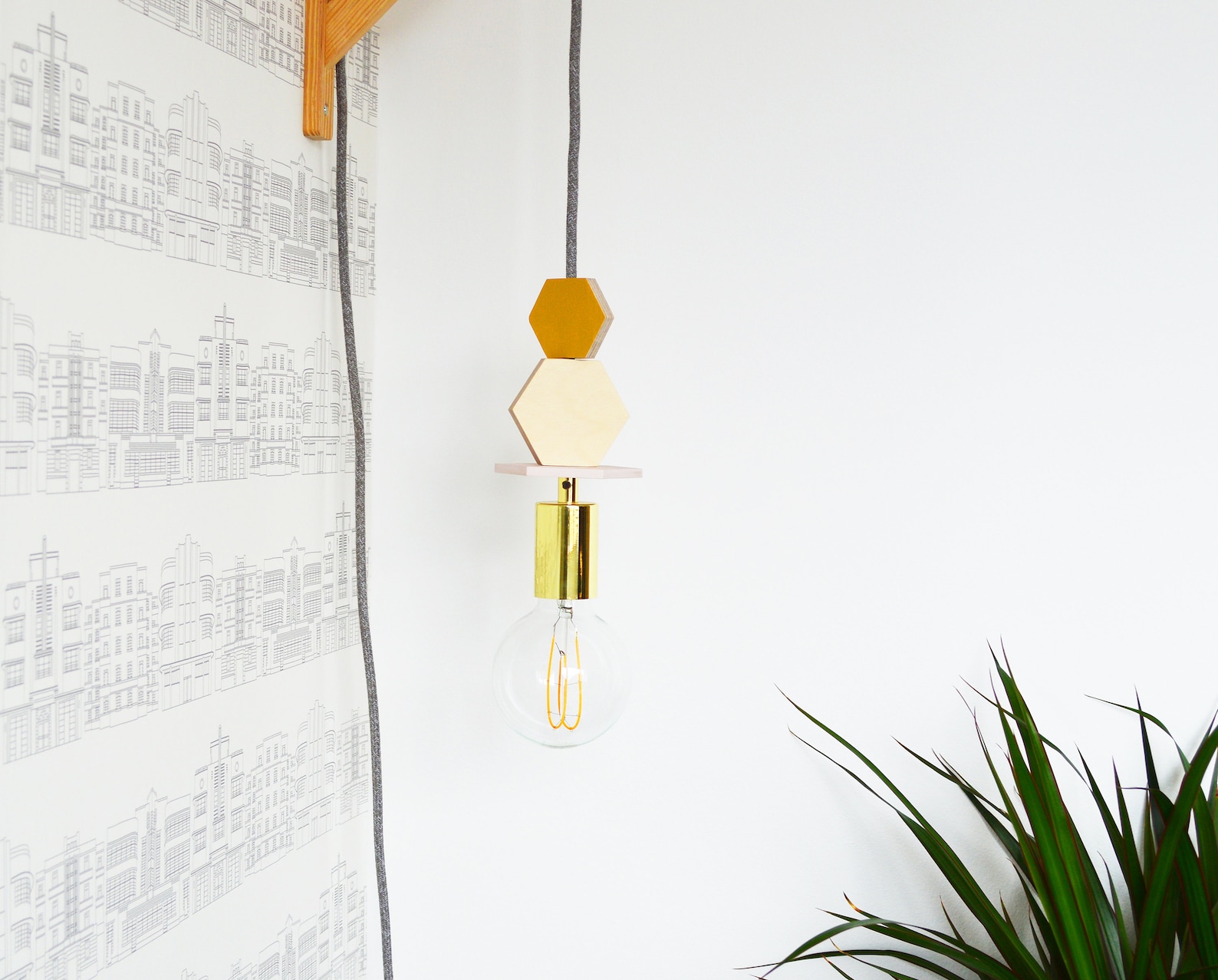 Hexagon Pendant Ceiling Light - Etsy UK