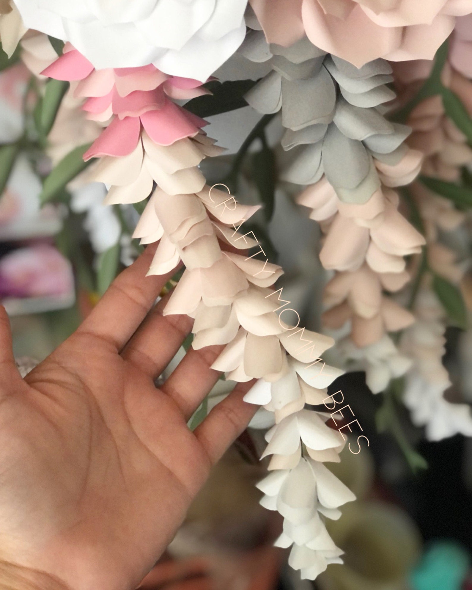 Paper Flower Nursery Baby Mobile - Etsy