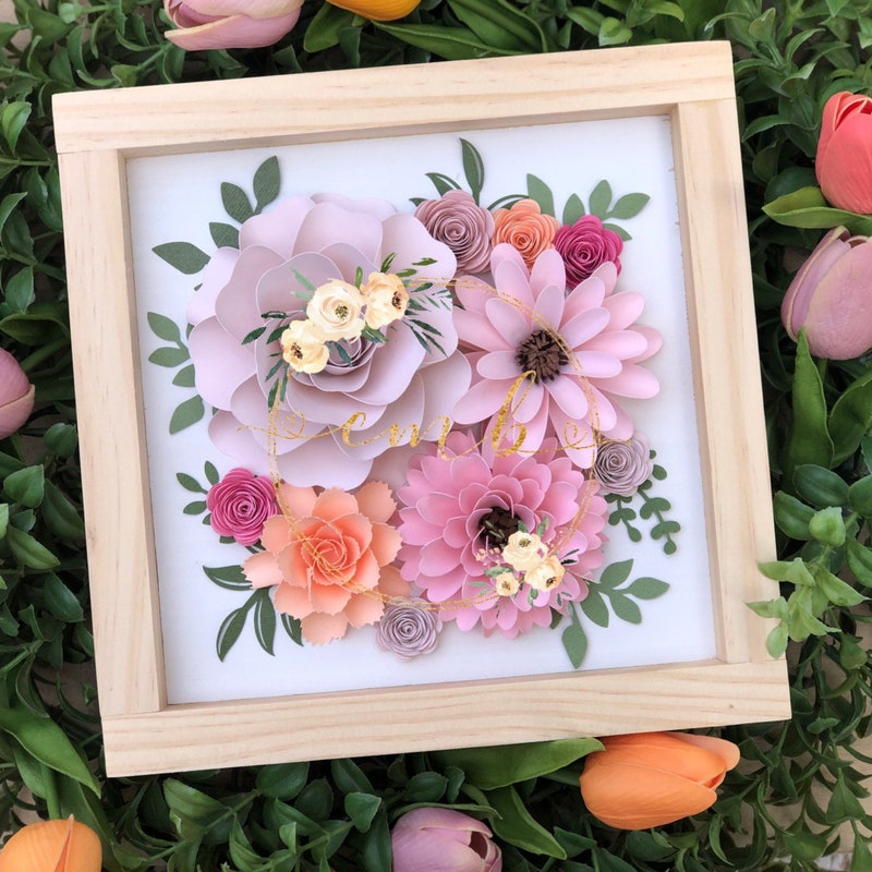 Paper Flower Frame - Etsy