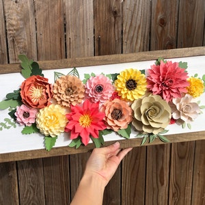 Framed Wall Art Paper Flowers Framed Wall Hanging Framed Paper Flowers ...