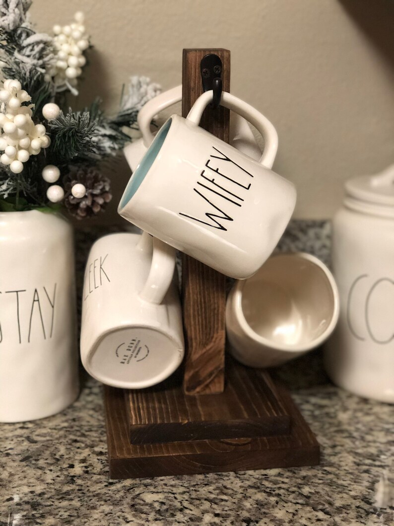 Rustic Mug Stand Coffee Mug Tree - Etsy