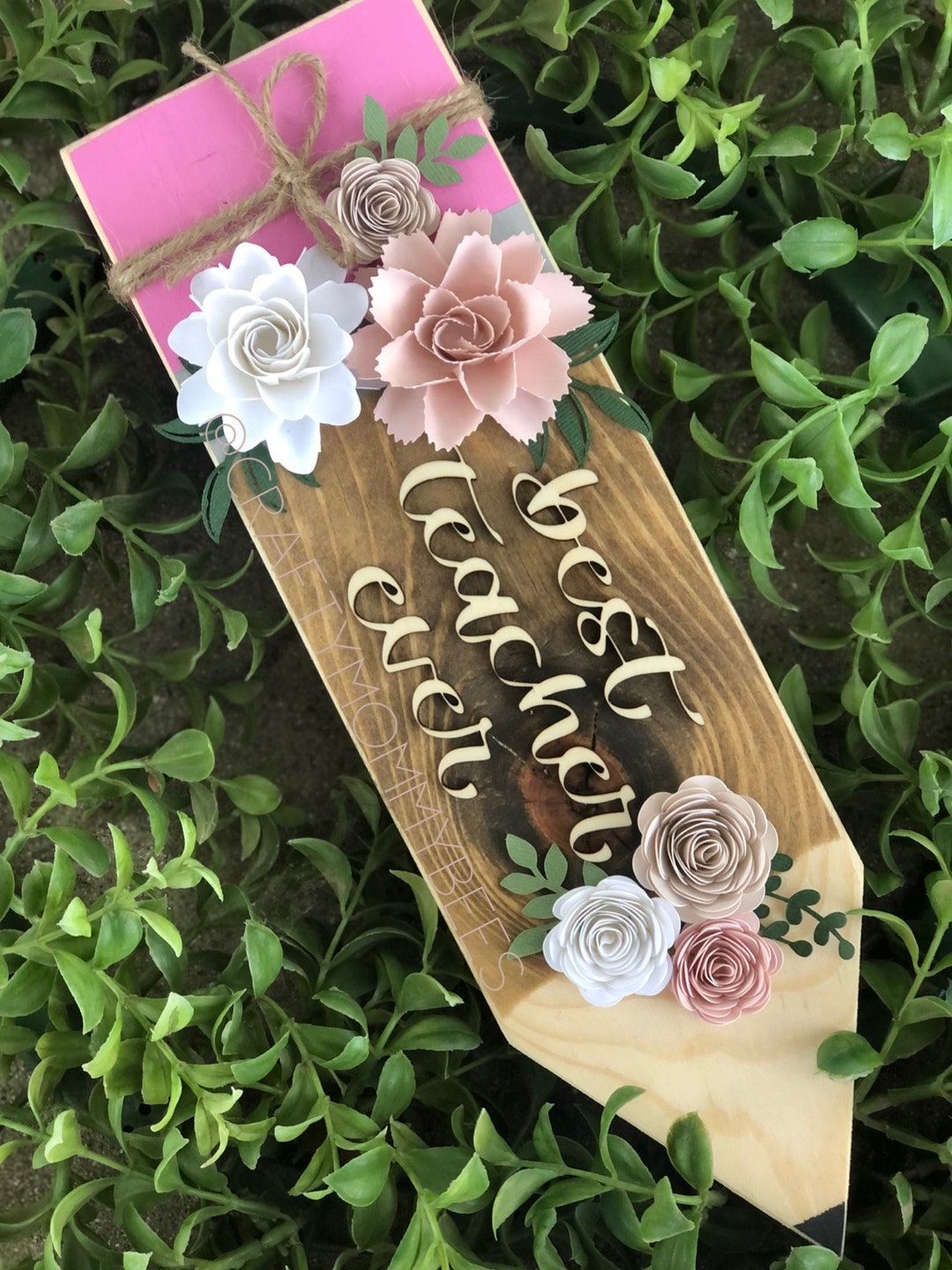 Teacher Pencil Wood Pencil Wood Decor Pencil Paper - Etsy