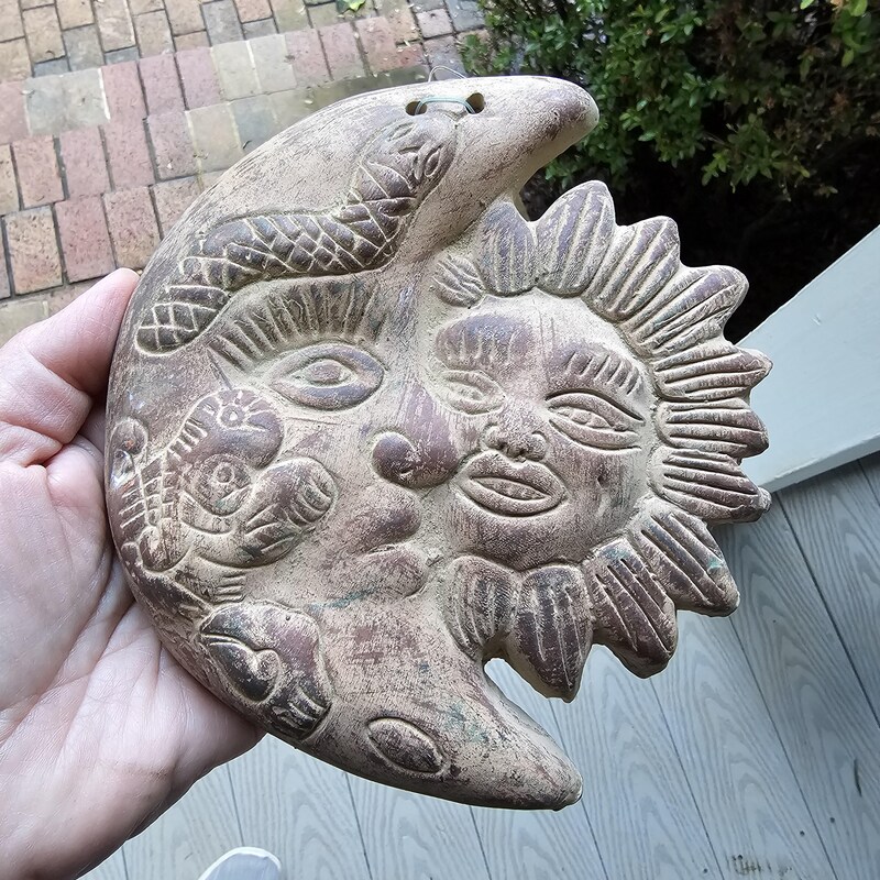Carved Moon Face - Etsy