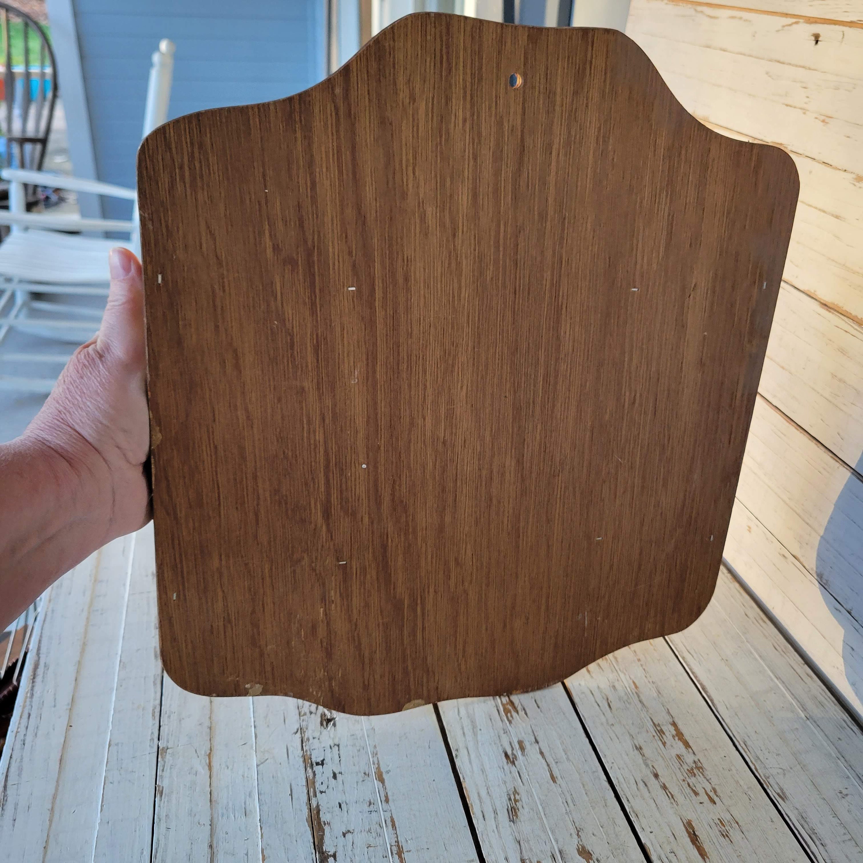 Vintage Wooden Wall Spoon Display Vintage Spoon Display Wall Rack 2 Row ...