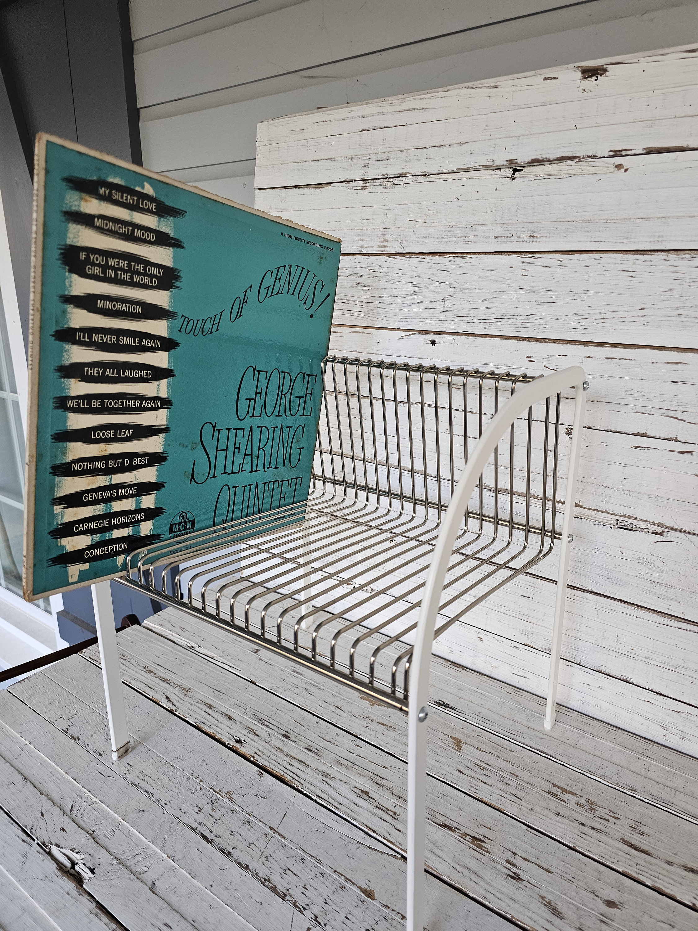 Vintage Record Holder Retro Shaped Record Display Compact and Sturdy ...