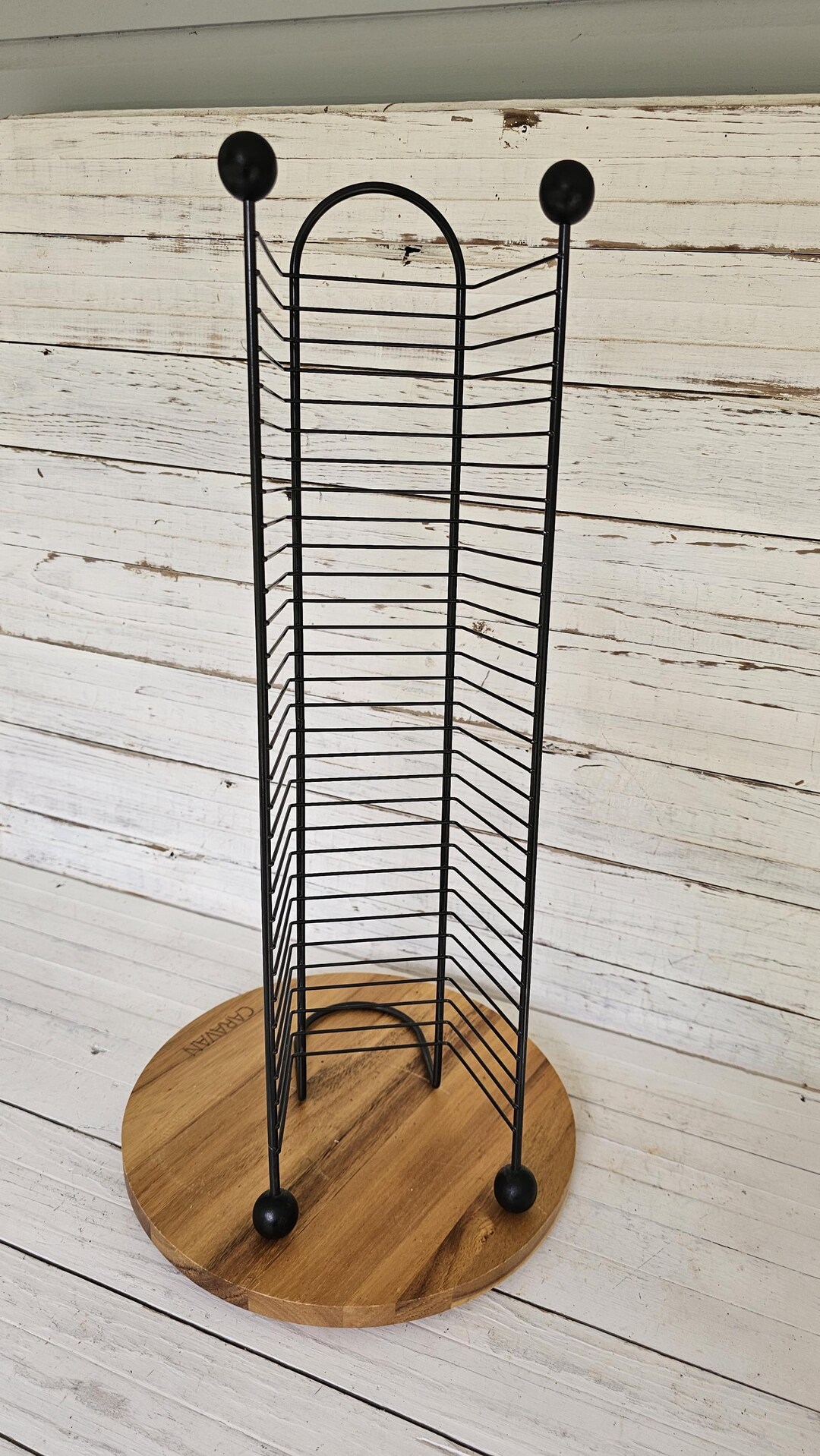 Tall Black Metal CD Rack: Vintage Media Storage Organizer - Etsy