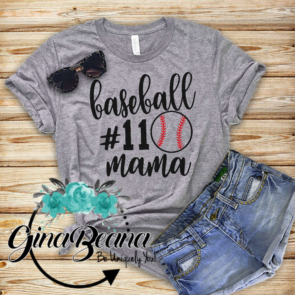 Personalized Custom Baseball Mama Shirt, Baseball Mama Tee, Sports Mom ...
