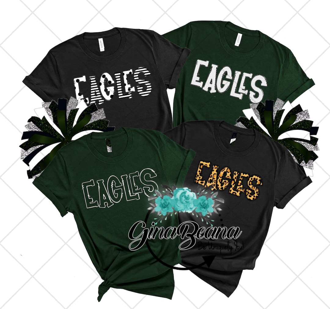 Custom Color Eagles School Spirit Shirt, Back to School Tee, Pep Rally ...