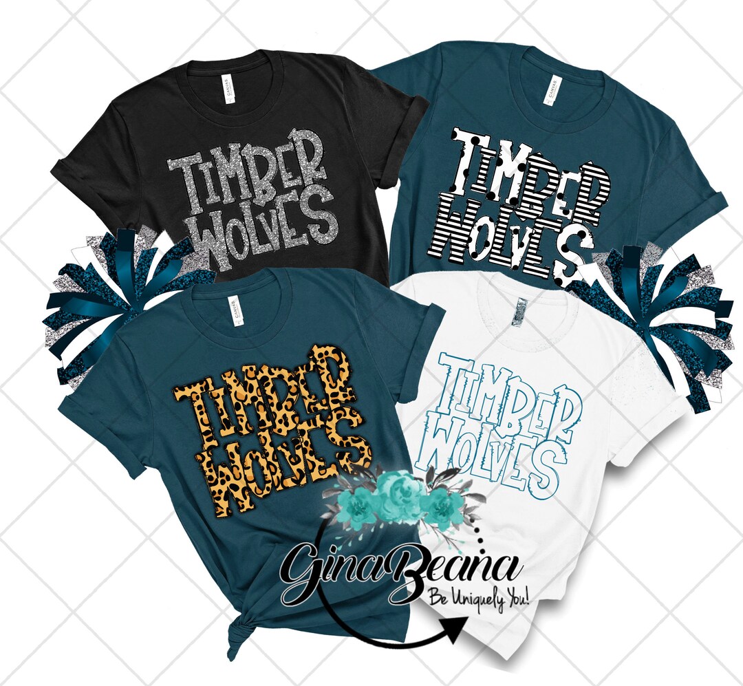 Custom Color Timberwolves School Spirit Shirt, Back to School Tee, Pep ...