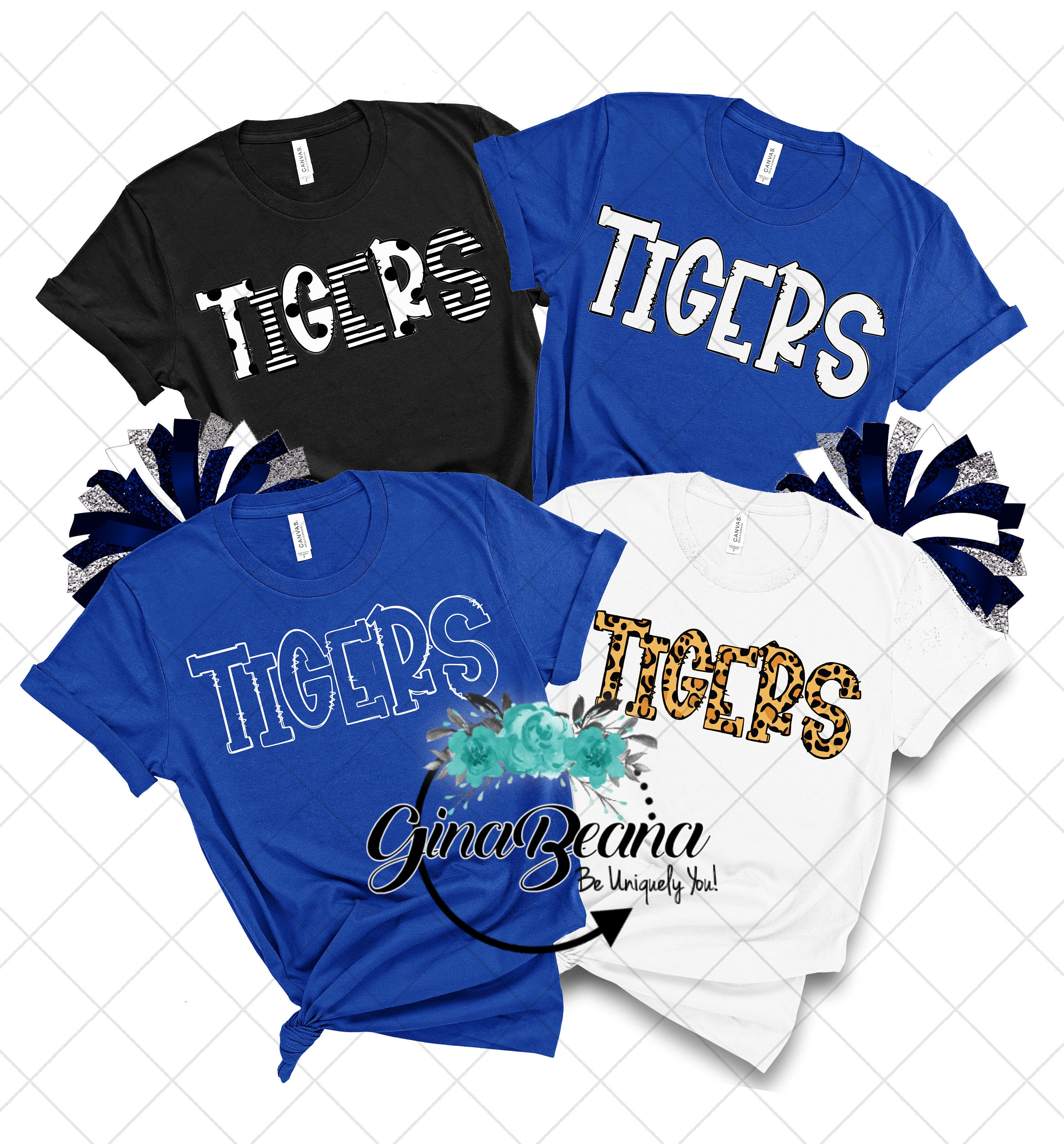 Custom Color Tigers School Spirit Shirt Back to School Tee - Etsy