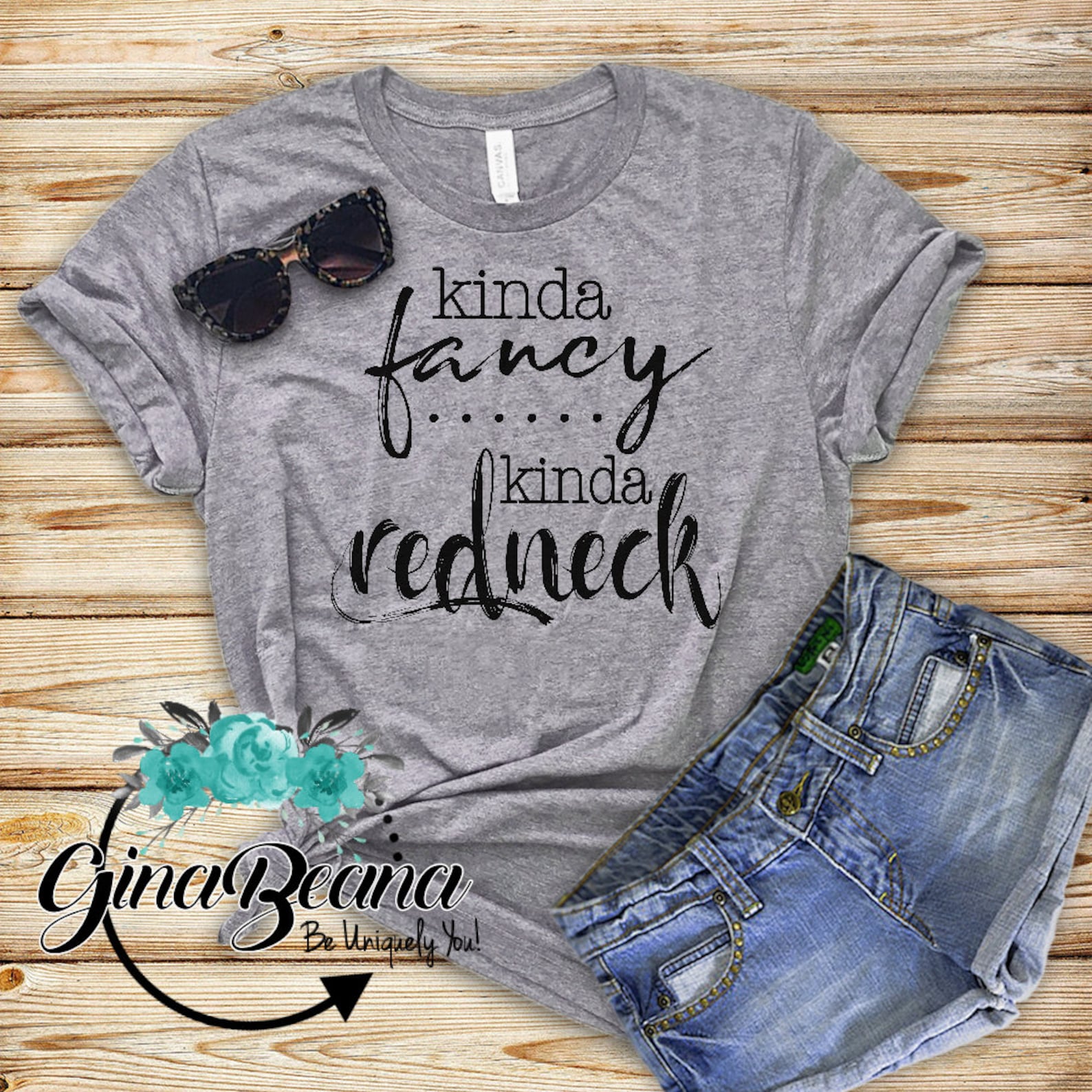 Kinda Fancy Kinda Redneck Shirt Country Girl Shirt American | Etsy