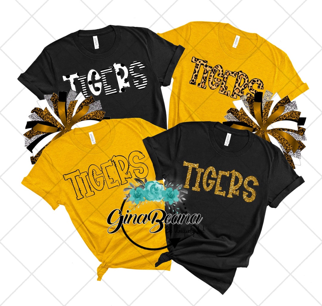 Custom Color Tigers School Spirit Shirt, Back to School Tee, Pep Rally ...