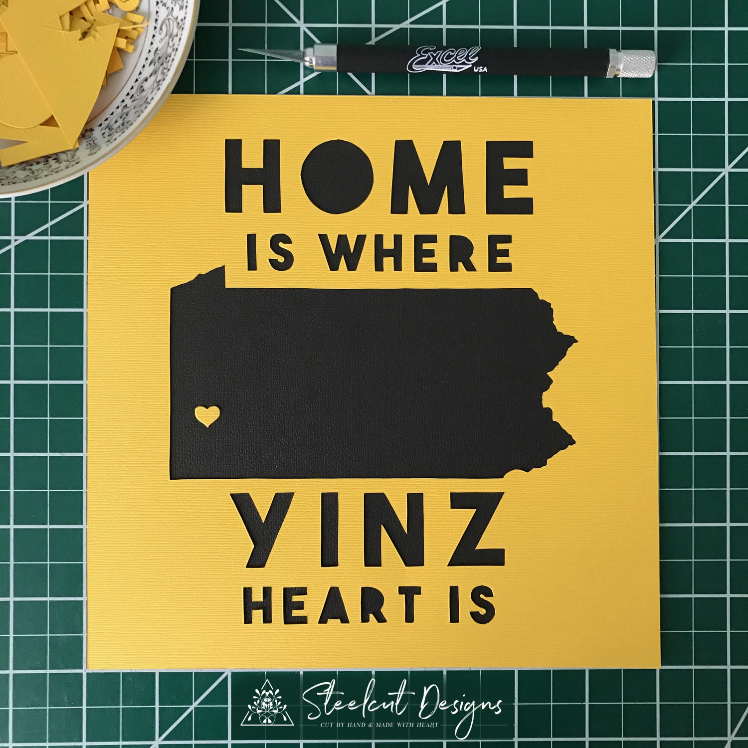 Home Is Where Yinz Heart Is Original Papercut Pittsburgh Etsy Home Is Where Yinz Heart Is Original Papercut Pittsburgh Etsy
