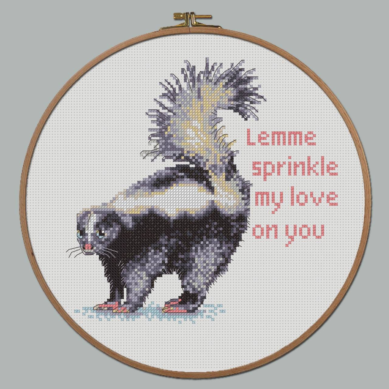 Subversive Cross Stitch Pattern BOGO Free, Skunk Cross Stitch, Sassy ...