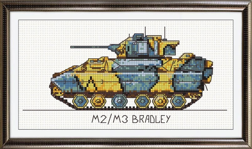 Cold War US Army Tank Cross Stitch Pattern BOGO Free, War Machine ...