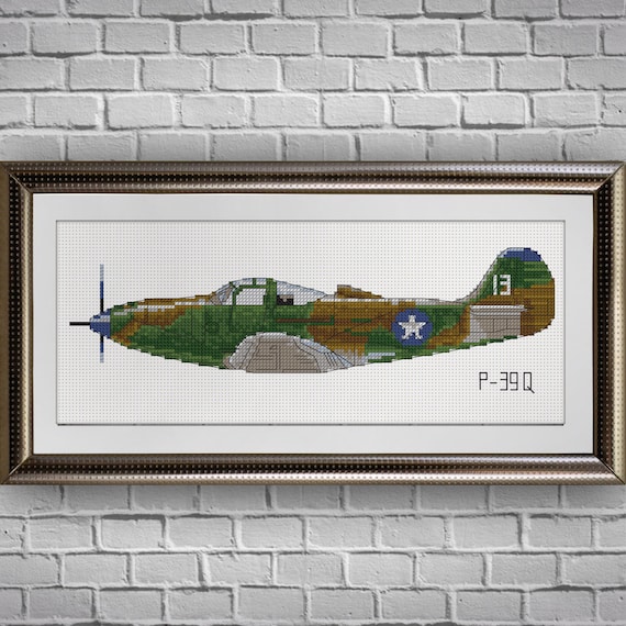 WW2 USAF plane cross stitch pattern BOGO free aviation cross | Etsy