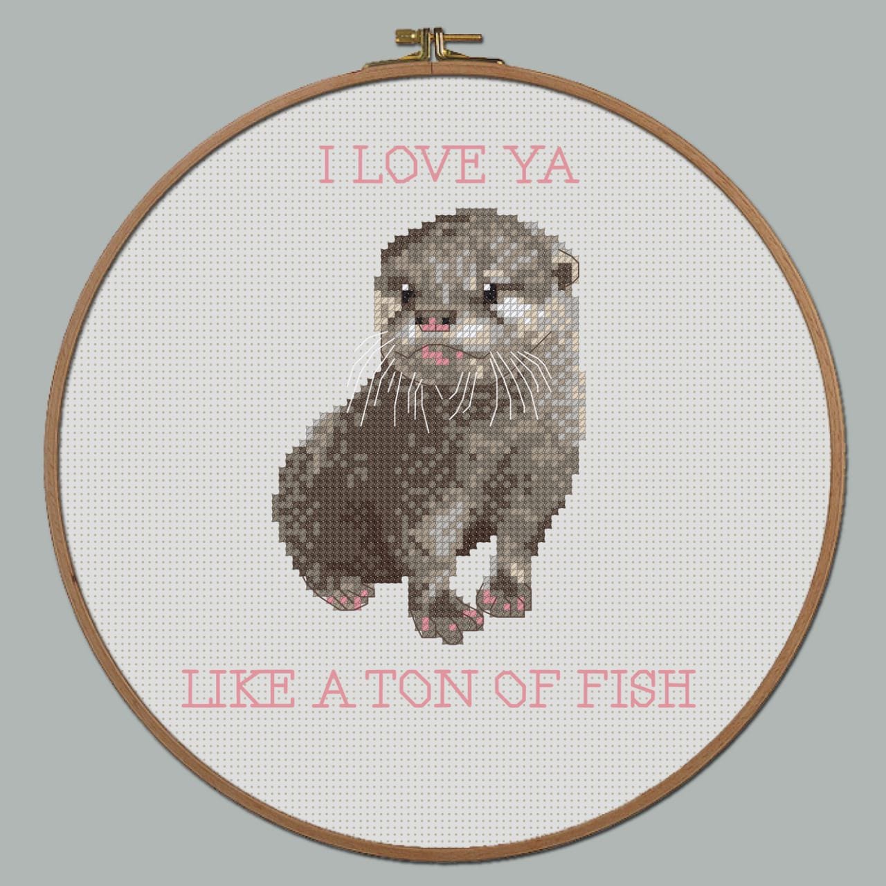 Otter Cross Stitch Pattern BOGO Free, Small Cross Stitch, Family ...