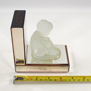 Lalique Art Deco Crystal & Mirrored Bookend-ca. 1930s - Etsy