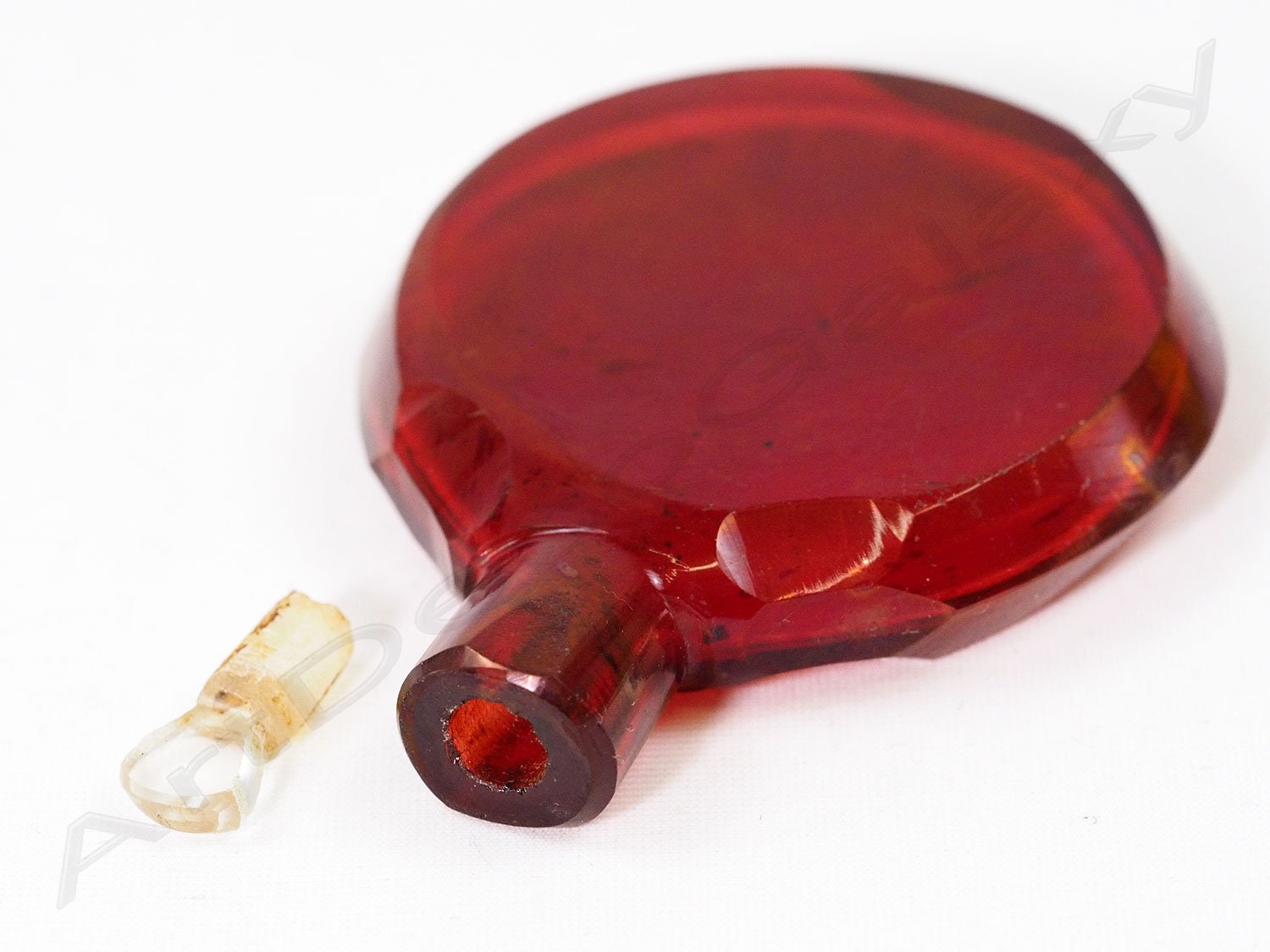 Antique Miniature Cranberry Red Crystal Perfume Bottle-19 Century - Etsy