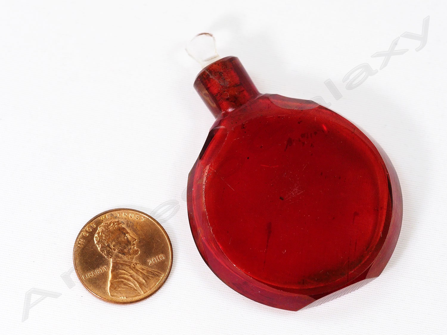 Antique Miniature Cranberry Red Crystal Perfume Bottle-19 Century - Etsy