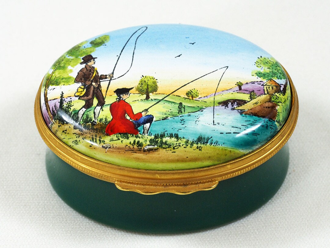 Bilston & Battersea Enamelled Small Box - Etsy