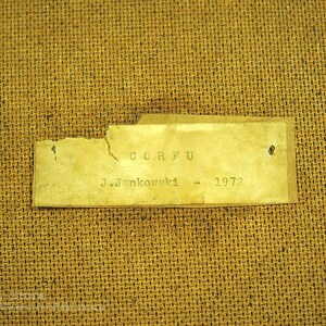 Joseph Jankowski American Artist (1916-) Title Corfu-signed - Etsy