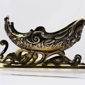 Antique Silver Salt Dish Sledge - Etsy