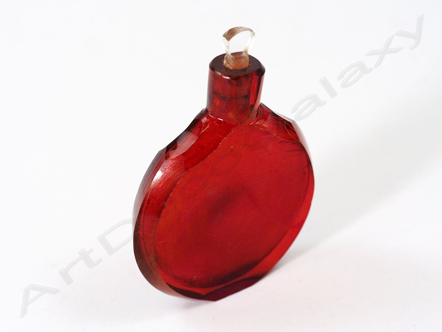 Antique Miniature Cranberry Red Crystal Perfume Bottle-19 Century - Etsy