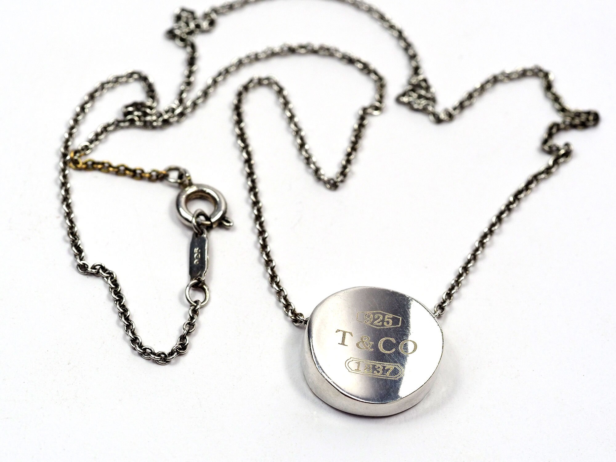 Tiffany circle necklace store