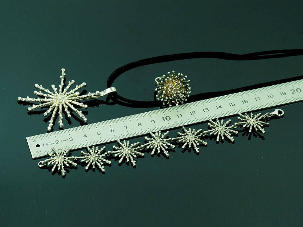 Mid Century Silver Studio Jewelry Set | Etsy