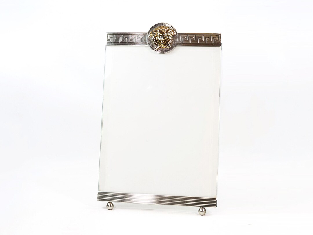Gianni Versace Sterling Silver Picture Frame W/ Repousse Gold Plate ...