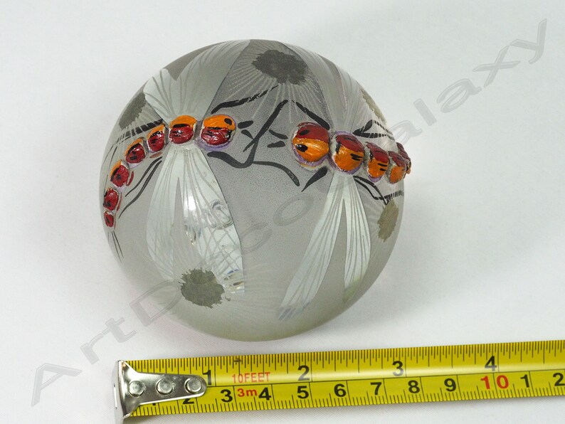 Erwin Eisch Studio Glass Dragonflies Paperweight - Etsy