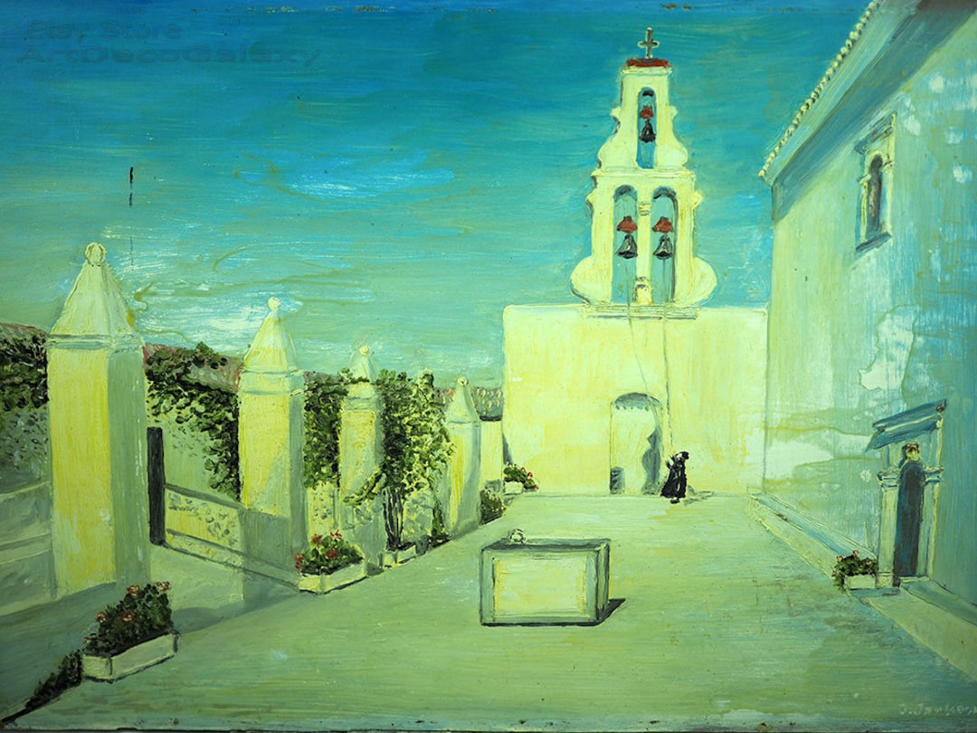 Joseph Jankowski American Artist (1916-) Title Corfu-signed - Etsy