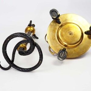 Antique French Bronze Equestrian Style Inkwell & Thermometer-19th ...