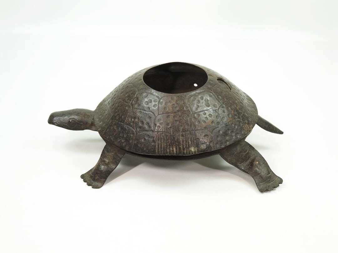 Antique Secession Austrian-german Forged Iron Turtle Figural Cigar ...