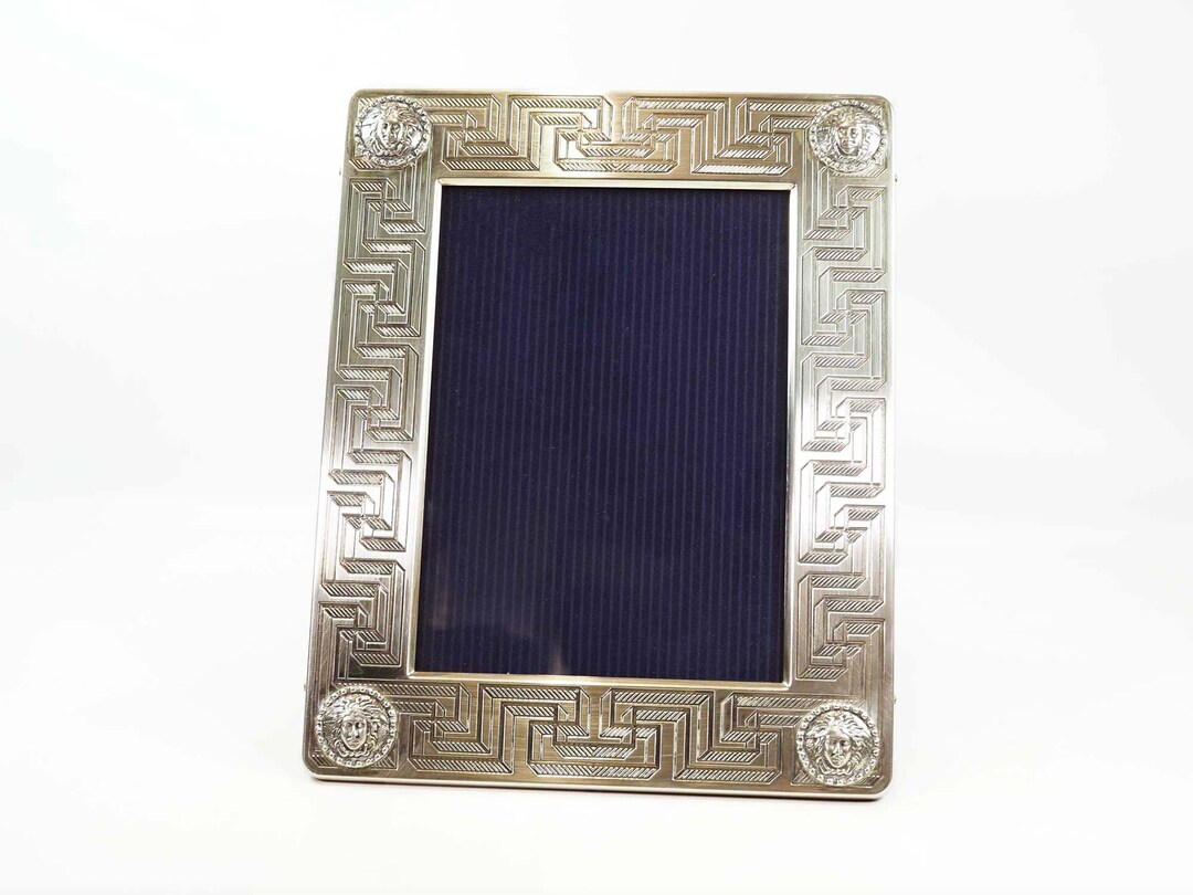 Gianni Versace Sterling Silver Picture Frame W/ Repousse Medusa Logo ...