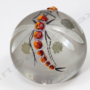 Erwin Eisch Studio Glass Dragonflies Paperweight - Etsy