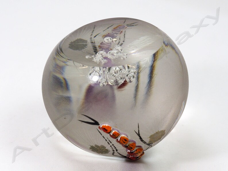 Erwin Eisch Studio Glass Dragonflies Paperweight - Etsy