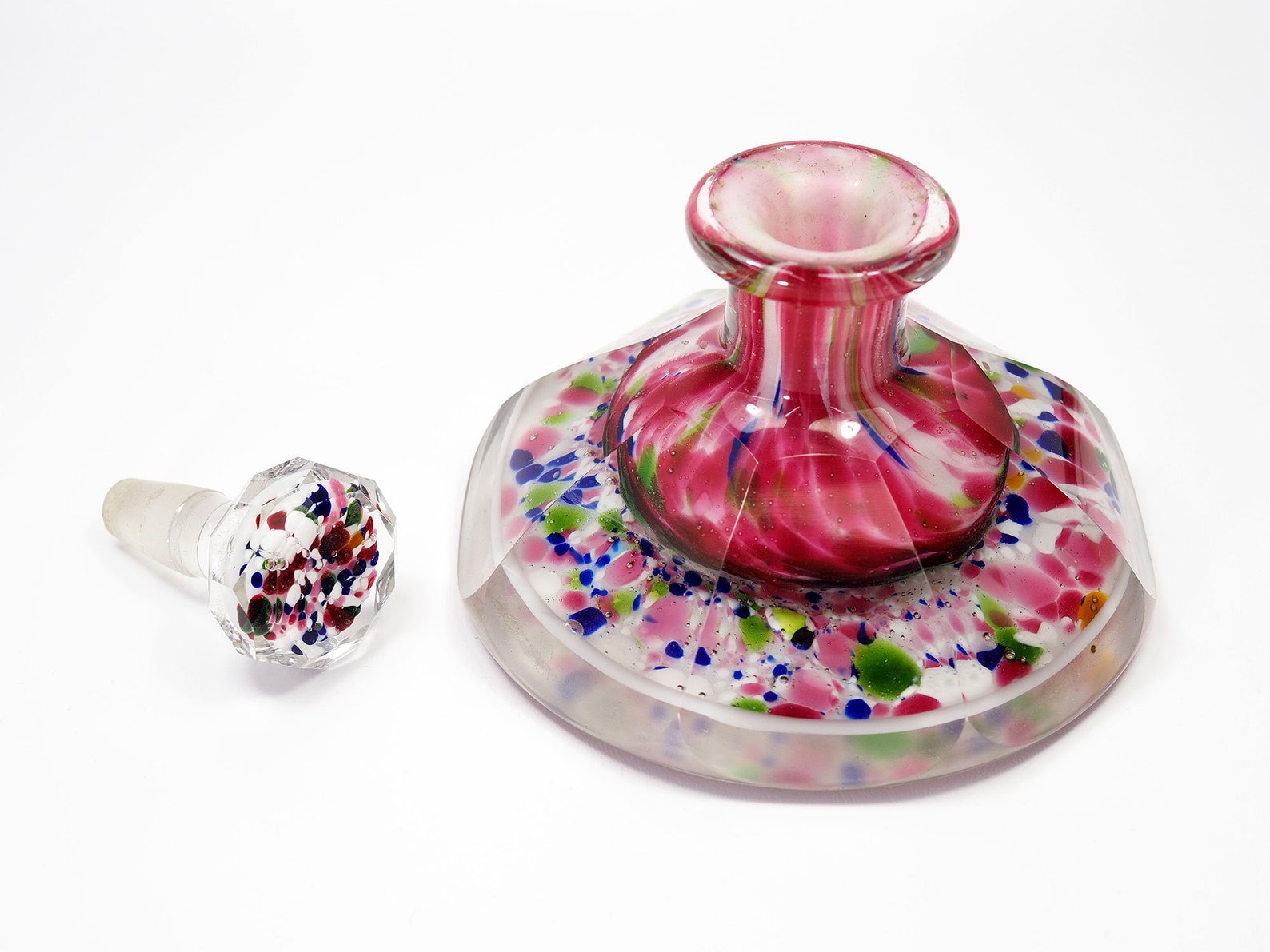 Antique Bohemian Paperweight Inkwell-19th Century - Etsy