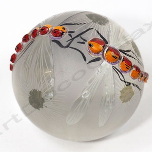 Erwin Eisch Studio Glass Dragonflies Paperweight - Etsy