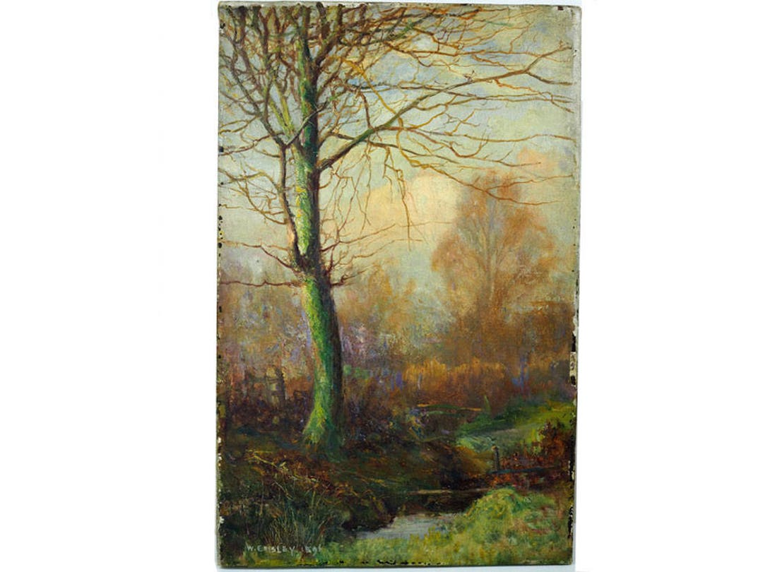 Walter Emsley (GB-1860-1938) Oil on Canvas - Etsy