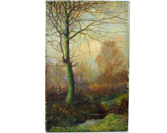 Walter Emsley (GB-1860-1938) Oil on Canvas - Etsy