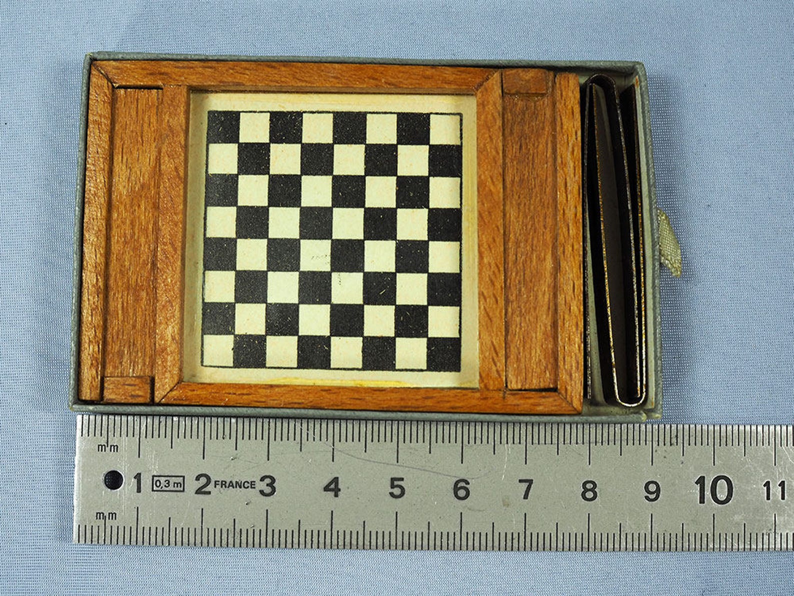 Antique Dollhouse Miniature Checkers Set in the Box-Circa | Etsy