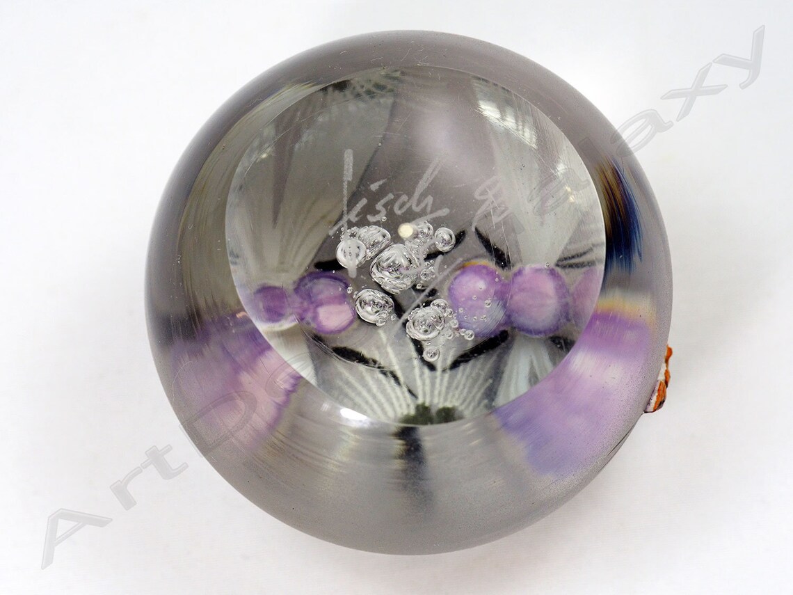 Erwin Eisch Studio Glass Dragonflies Paperweight | Etsy